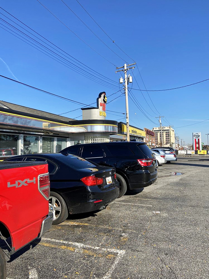 Ample parking proves that great diners understand logistics matter as much as perfect hash browns.