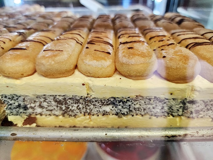 Pastry perfection that makes you understand why Europeans take their afternoon coffee breaks so seriously. These aren't desserts—they're edible works of art.