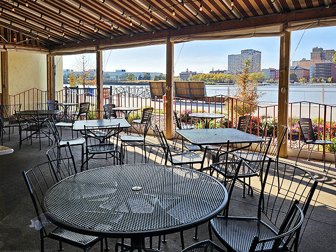 Riverside dining with a view of downtown Toledo&mdash;because great seafood deserves a backdrop worthy of its flavors.