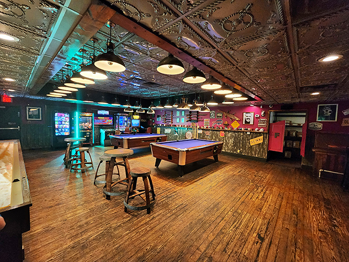 When dinner's done but the night is young, the pool tables await&mdash;though your aim might be compromised by that second Mangrove Margarita.