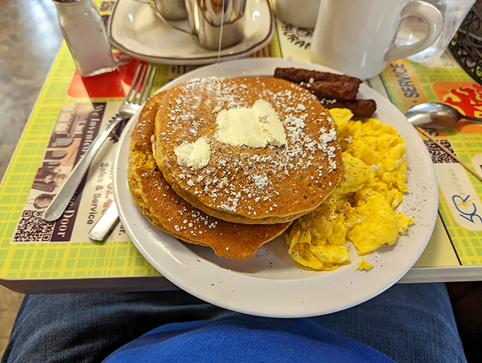 Pumpkin pancakes proving that autumn flavors deserve a year-round spot at the breakfast table, no debate necessary.