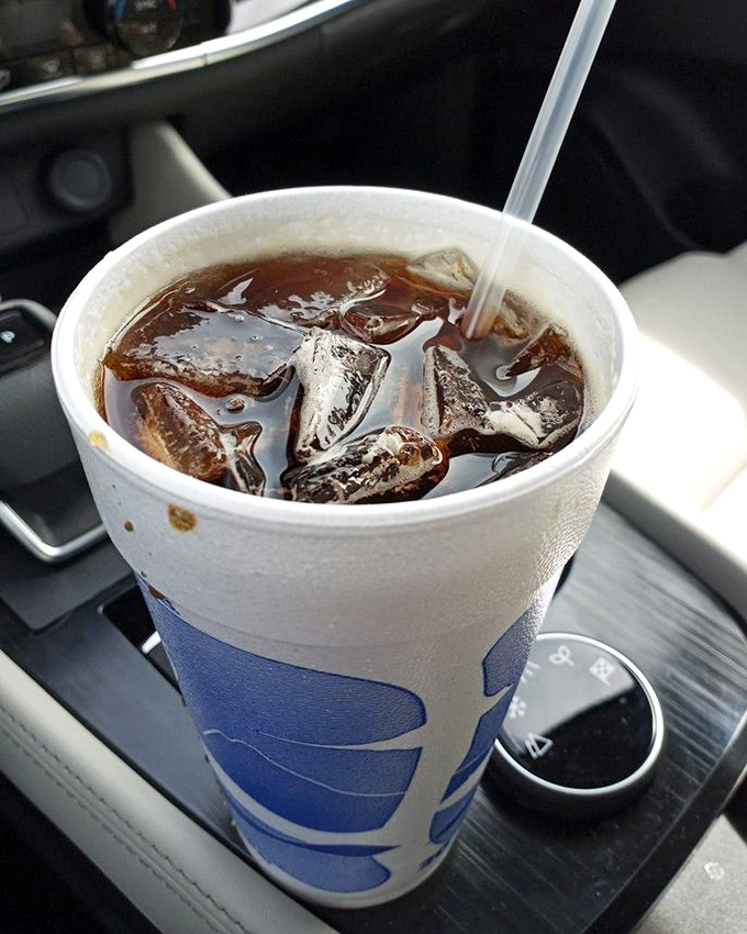 The star of the show in its natural habitat: root beer so good they named the whole place after it, best enjoyed with condensation beading on the cup.