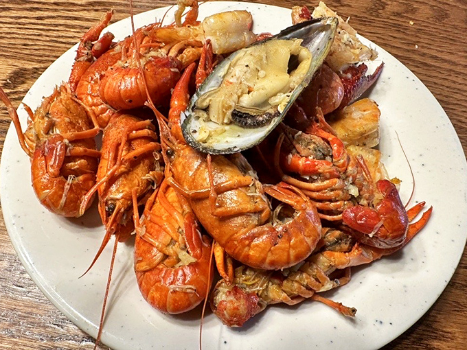 The seafood plate of champions&mdash;a mountain of crustacean glory that makes you wonder why you ever waste time on vegetables.