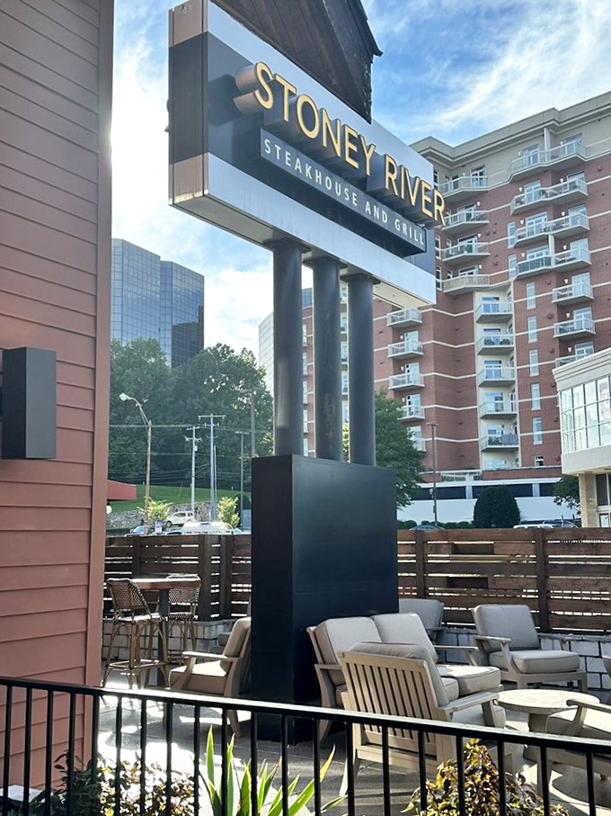 The outdoor patio offers urban oasis vibes &ndash; perfect for those "it's too nice to eat inside" days that Tennessee delivers in abundance.