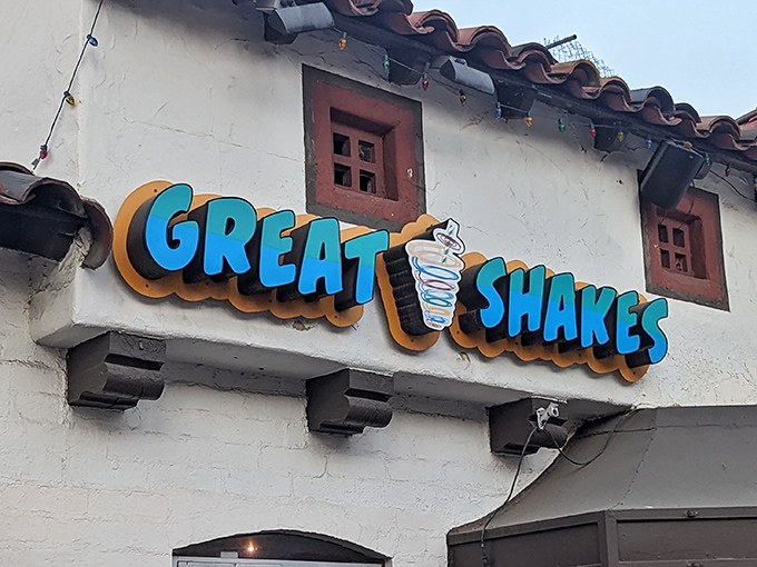 That neon "Shake my Date!" sign knows exactly what it's doing &ndash; clever wordplay that would make any dad proud.