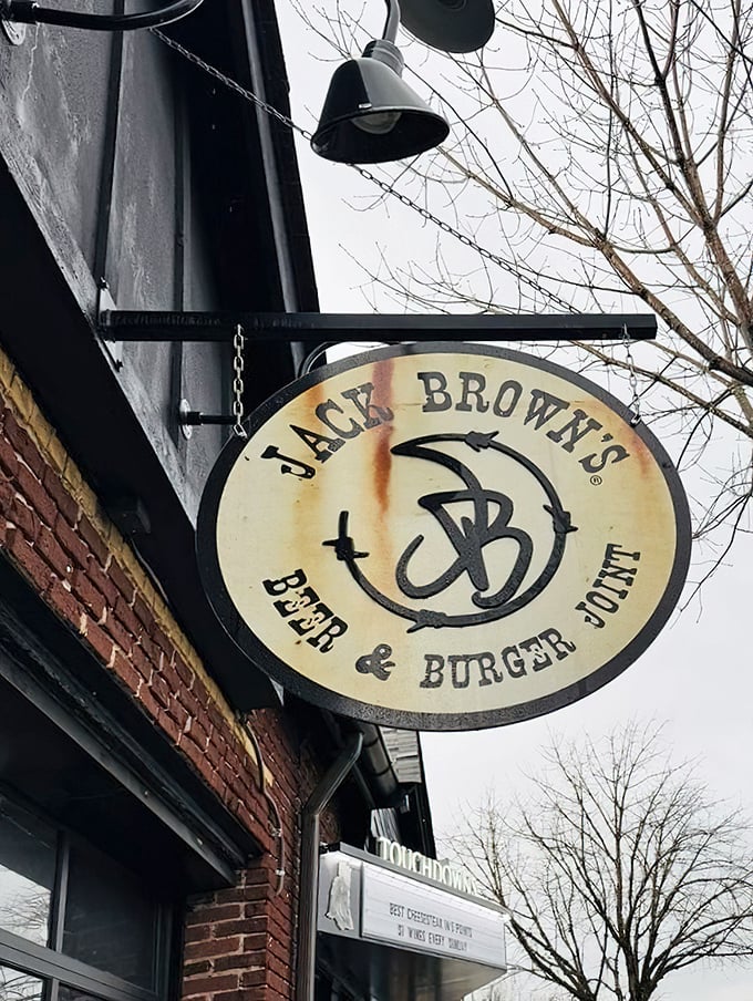 That weathered sign swinging gently above the sidewalk&mdash;a beacon for those seeking honest food in an increasingly complicated world.