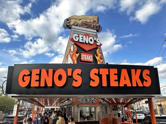 That sign in the sky is like the North Star for hungry travelers—a beacon of hope in a world of mediocre sandwiches.