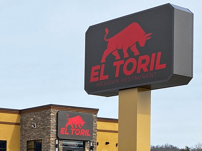 That bold red bull silhouette against the sky&mdash;not just a sign, but a promise. Follow it like the North Star of your hunger.