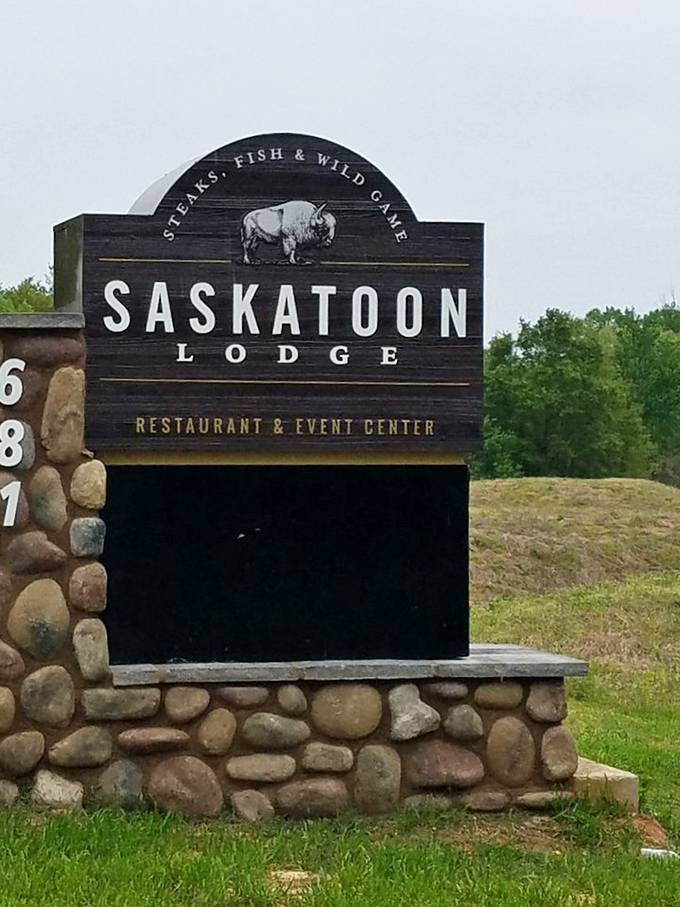 The sign announces your arrival at a place unlike any other in South Carolina. Saskatoon Lodge isn't just a restaurant&mdash;it's a destination.