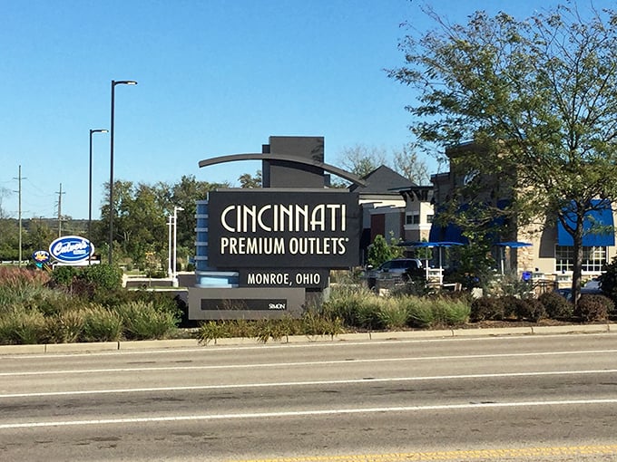 The roadside beacon announcing your arrival at the promised land of deals, where full-price retail is but a distant memory.