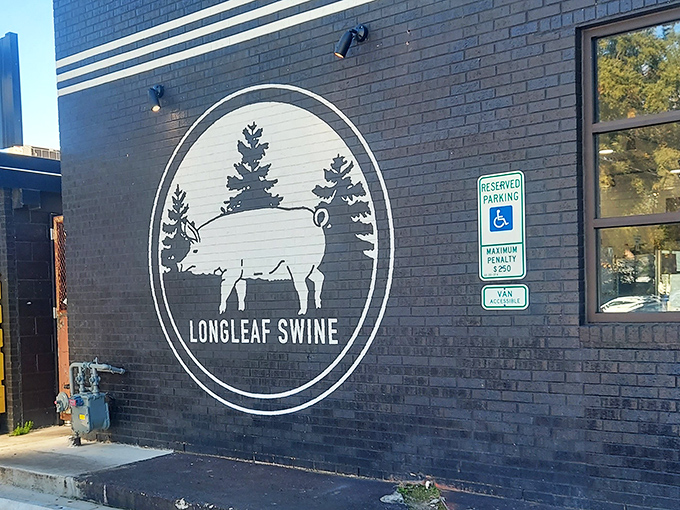 The restaurant's logo &ndash; a pig among pine trees &ndash; tells you everything you need to know about their priorities: pork and a sense of place.