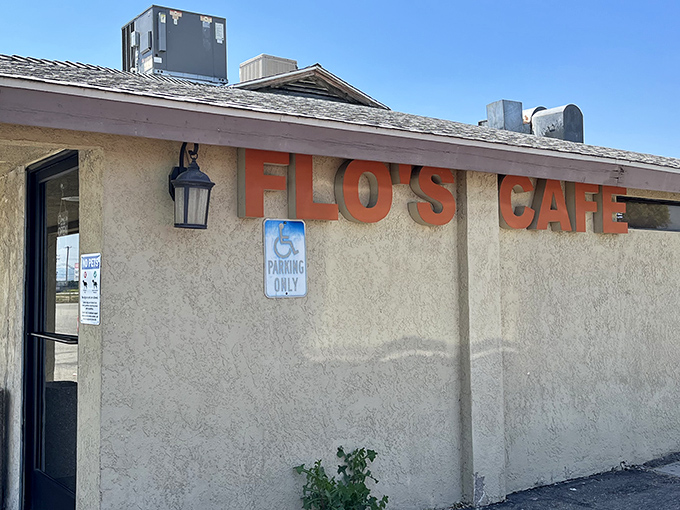 That iconic signage announces "Flo's Cafe" with no unnecessary flourishes&mdash;much like the food inside, it delivers exactly what it promises.