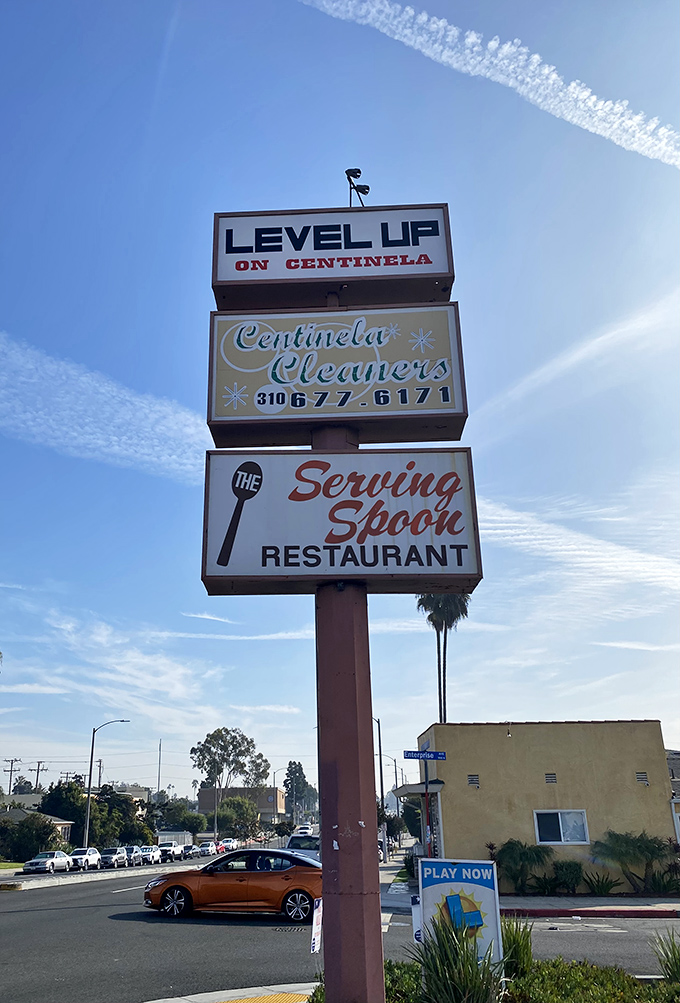 That vintage signage beckons hungry souls to discover why this place has become Inglewood's breakfast legend and local treasure.