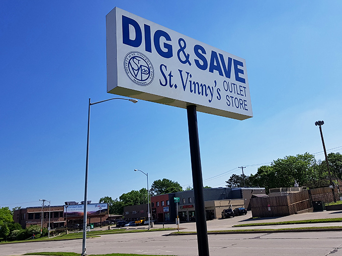 The beacon of bargains stands tall against Wisconsin sky&mdash;a landmark for the thrifty and a lighthouse for the lost treasures of Madison.