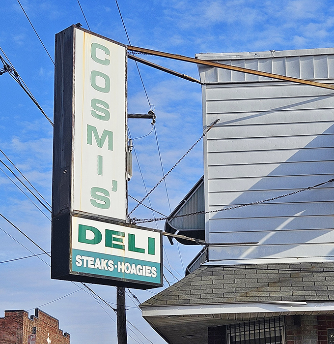 The sign that guides hungry pilgrims to sandwich nirvana. Those green letters might as well spell "salvation" for anyone with an appetite.