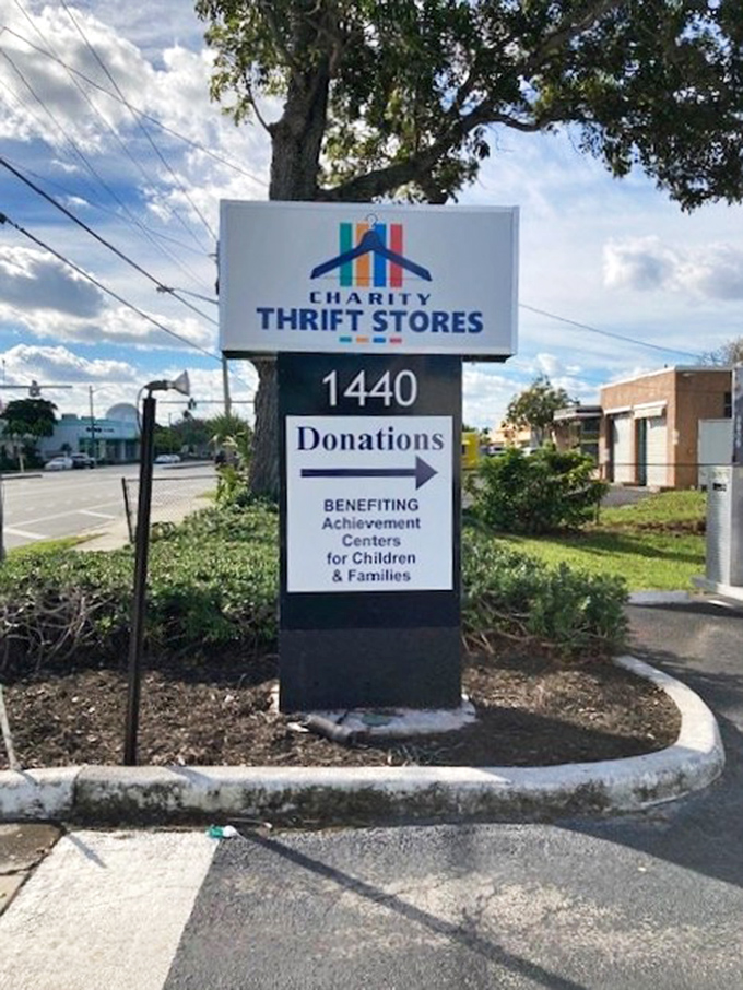 The sign says it all&mdash;shopping here isn't just retail therapy, it's actual therapy for the community. Bargain hunting with benefits!