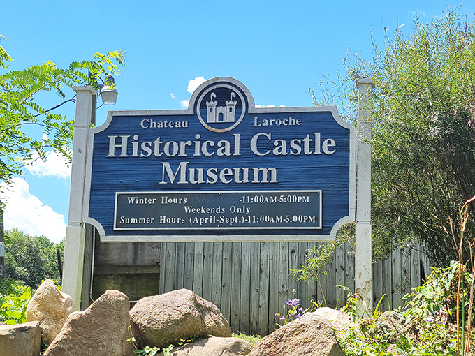 Signage guides visitors through history without the confusion of medieval directions or cryptic riddles.