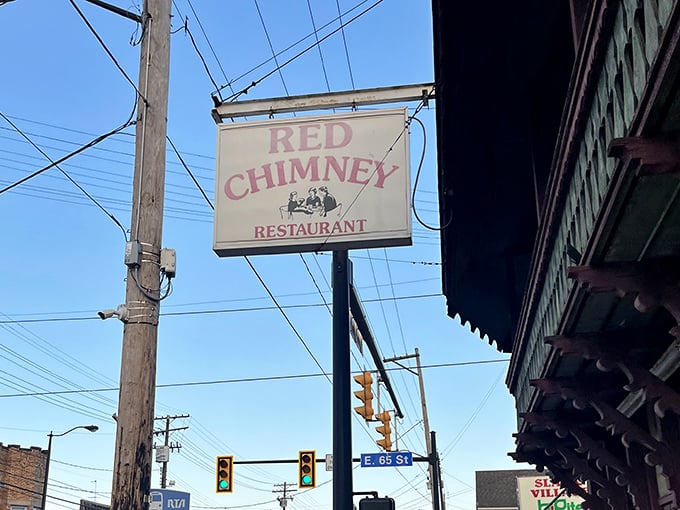 The beacon that guides hungry travelers home. This unassuming sign has been pointing the way to comfort food bliss for generations of Clevelanders.