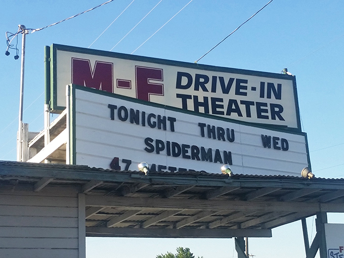 The marquee announces tonight's feature, a modern superhero on a classic screen&mdash;proof that some traditions never go out of style.
