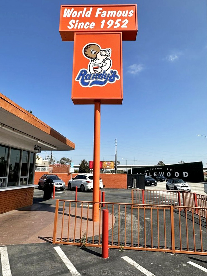 "World Famous Since 1952" isn't just a slogan &ndash; it's a fact. Randy's cheerful mascot has welcomed generations of donut enthusiasts.