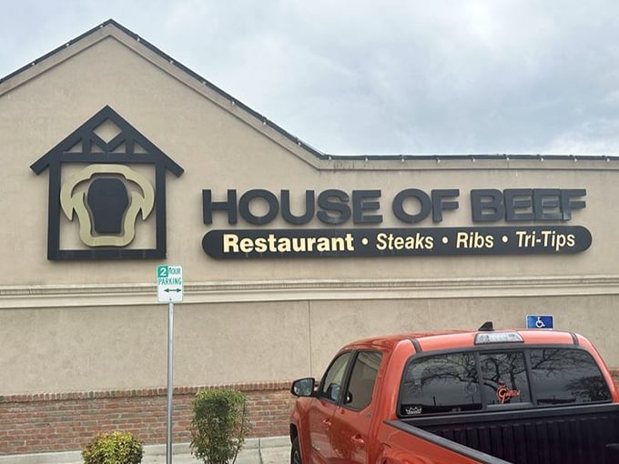 The sign that's guided hungry travelers off Highway 120 for decades &ndash; a beacon of hope for those seeking real steak in a world of pretenders.