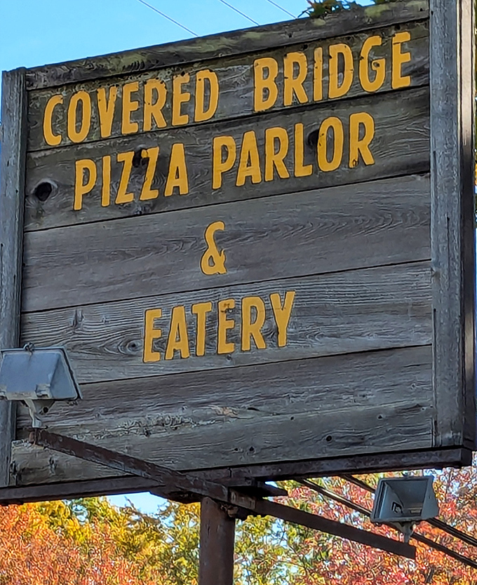 The sign that signals you've found Ohio's most delightfully unusual dining experience worth the detour.