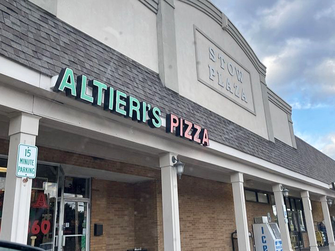 Nestled in Stow Plaza, this unassuming storefront houses pizza treasures that locals have been keeping secret for too long.