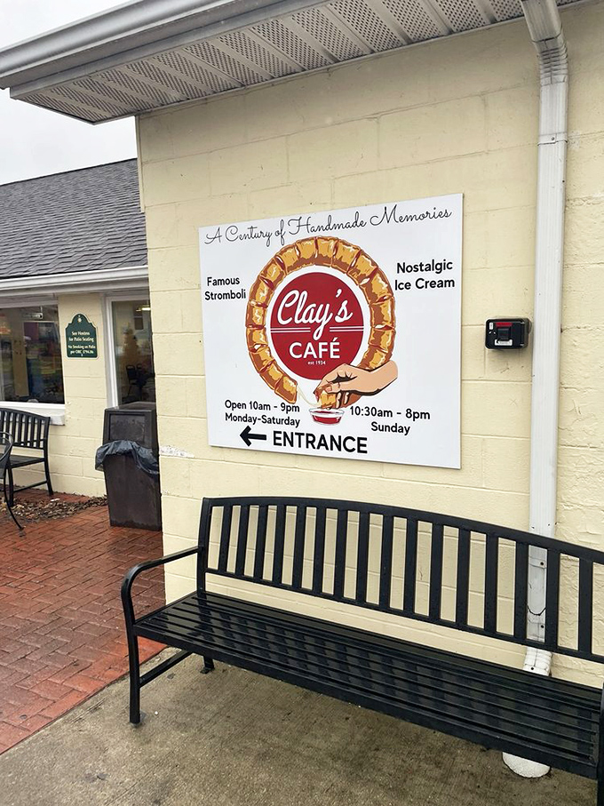 "A Century of Handmade Memories" promises the sign, with "Famous Stromboli" getting top billing&mdash;a claim that's backed up by every bite.