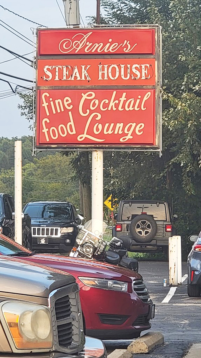 That vintage sign has guided hungry travelers for decades. Some landmarks aren't in history books &ndash; they're on roadside signs promising "fine food."