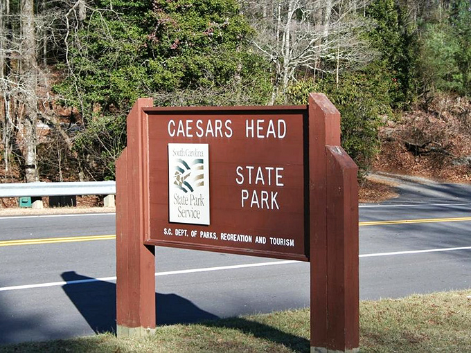 The entrance sign welcomes adventurers to paradise. Like the maitre d' at an exclusive restaurant, it promises exceptional experiences beyond the ordinary.