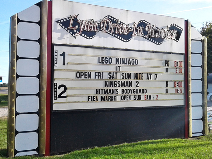 The marquee announces the weekend's cinematic journey &ndash; a roadmap to adventure that begins when the sun sets and imagination takes flight.