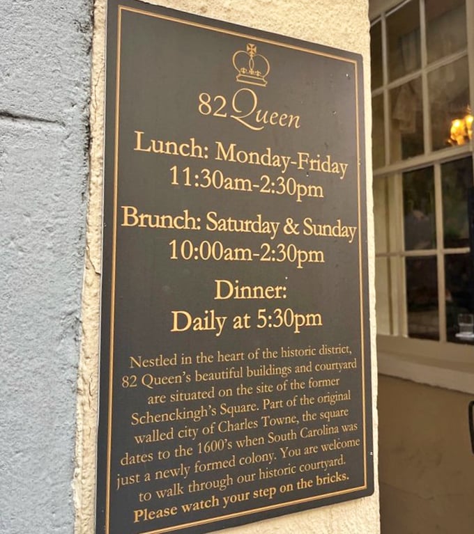 History lives on every brick at 82 Queen, where the building itself tells stories dating back to Charleston's earliest days as a colonial outpost.