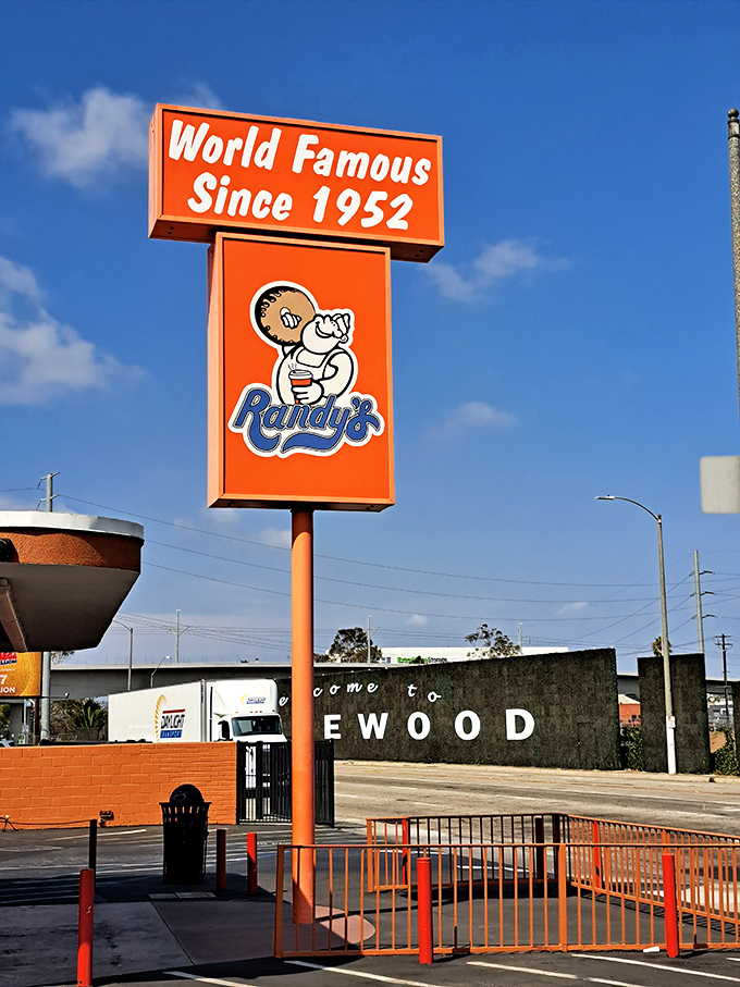 That sign has guided more hungry travelers than the North Star. "World Famous Since 1952" isn't bragging if it's true.