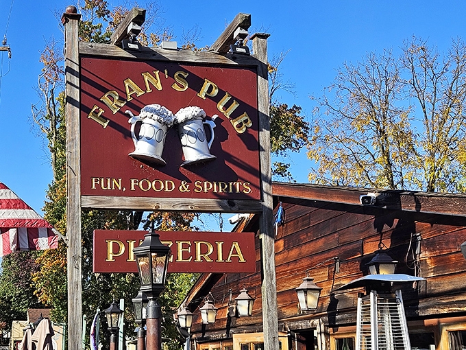 The sign says it all &ndash; "Fun, Food & Spirits" &ndash; a trinity of promises that Fran's Pub delivers on with every visit.
