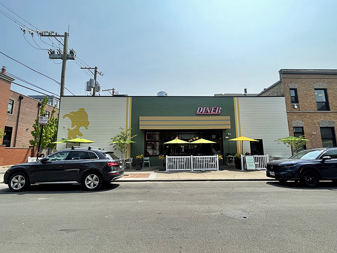 From the street, Little Goat Diner looks unassuming, but that yellow facade hints at the sunny disposition waiting inside this breakfast wonderland.