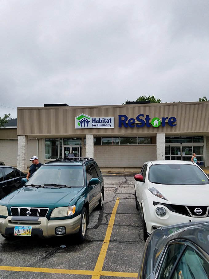 Behind this unassuming storefront lies Ohio's best-kept secret for home improvement champions and bargain hunters extraordinaire.