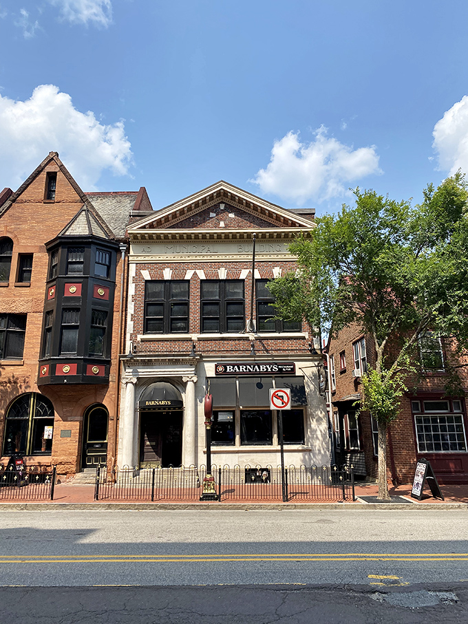 Barnaby's historic fa&ccedil;ade basks in Pennsylvania sunshine, promising good times and better food to all who cross its threshold.