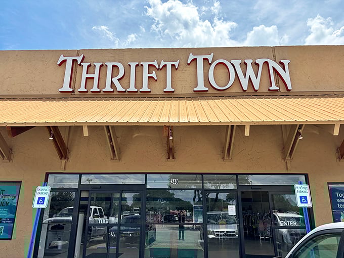 The promised land of pre-loved possibilities. That iconic sign might as well read "Abandon financial stress, all ye who enter here."