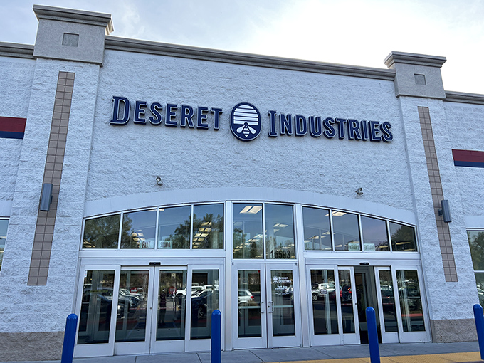 Behind these glass doors lies retail magic - where donated goods transform into someone else's perfect finds.