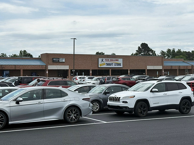 From this distance, you might mistake it for any retail store. But those in the know recognize it as the mothership of thrifting adventure.