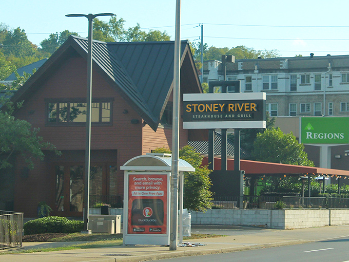 Even from the street, Stoney River's distinctive architecture promises something special awaits inside those doors.