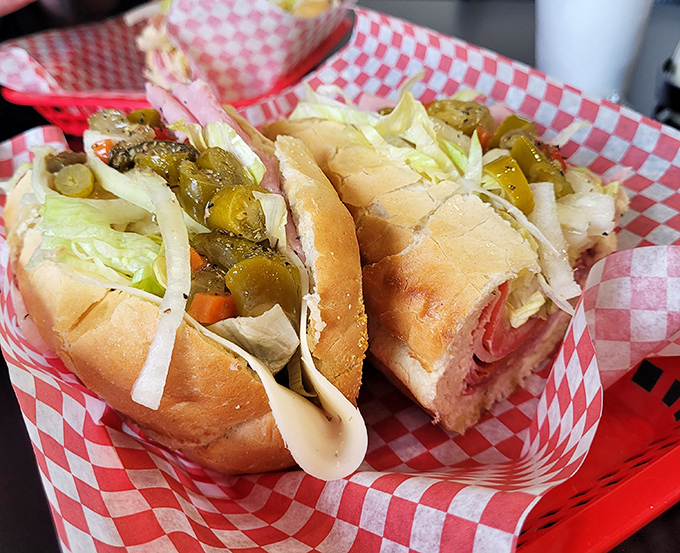 The Italian sub that's piled so high with toppings, it requires both hands, several napkins, and absolutely zero regrets.