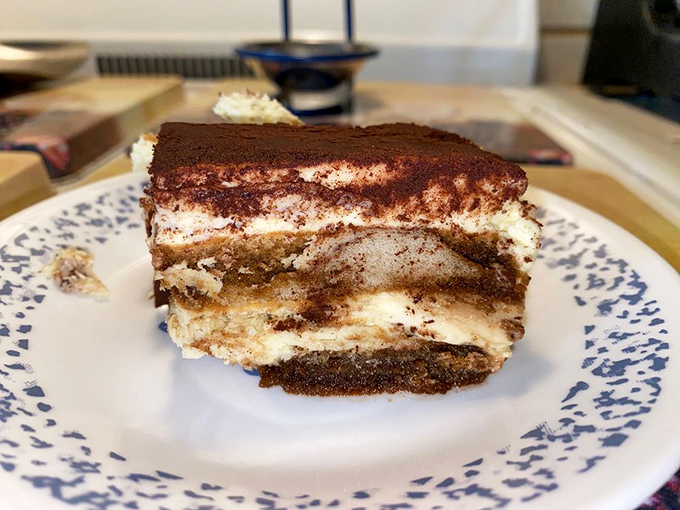 Tiramisu that strikes the perfect balance between coffee, cream, and cocoa. The ideal finale to your Italian food adventure.