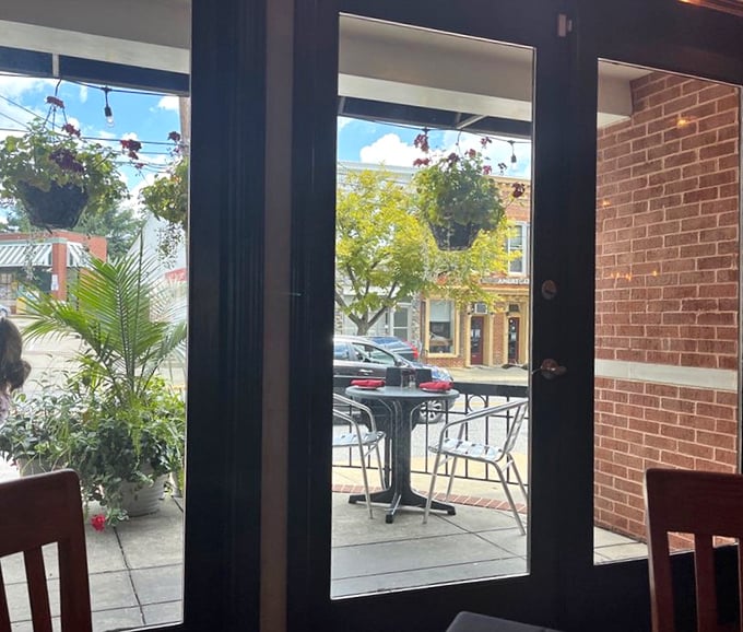 The patio view that whispers, "Yes, you should definitely order another round and watch the world go by."