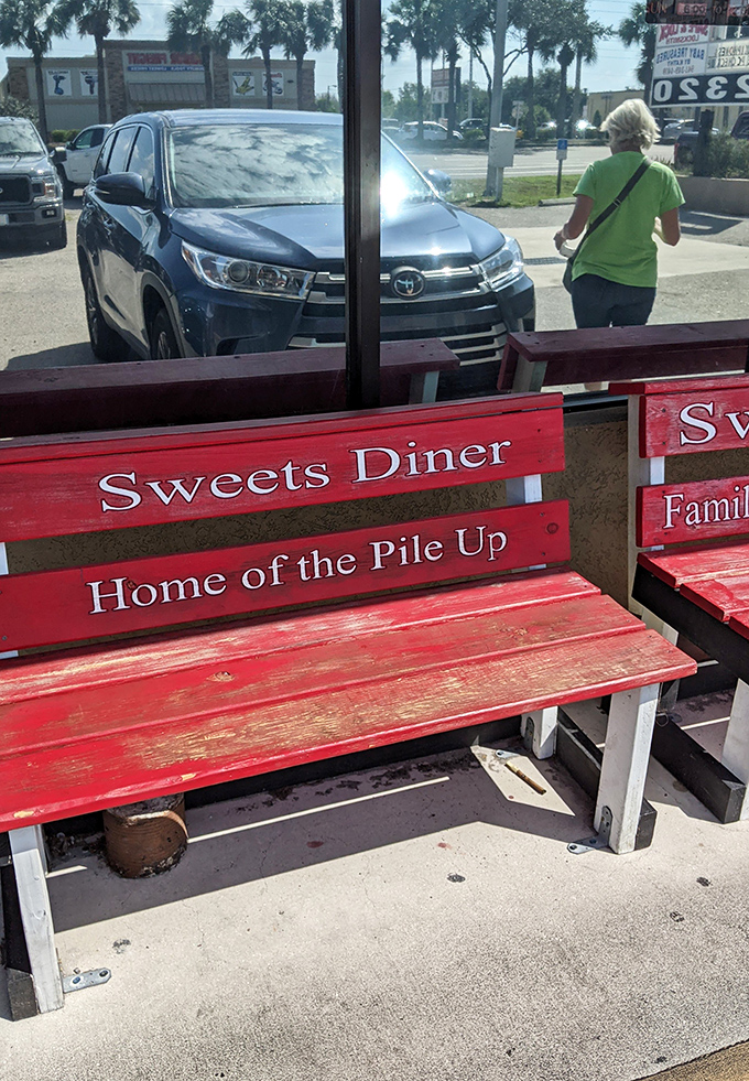 "Home of the Pile Up" isn't just painted on a bench&mdash;it's written on the hearts of breakfast enthusiasts throughout Southwest Florida.