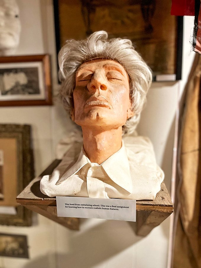 This wax head from embalming school reminds us that even morticians had homework&mdash;and their practice tests are fascinatingly macabre.
