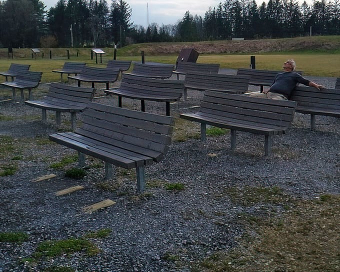 The night sky amphitheater &ndash; where wooden benches face upward toward the greatest show in the universe. Front row seats to infinity.