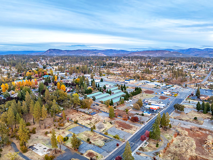 The Sierra foothills create a stunning backdrop for Paradise, where rebuilding efforts have created unique opportunities for affordable mountain living.