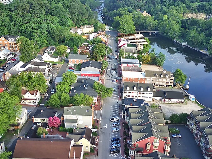 Occoquan's riverside setting creates a postcard-perfect scene where even first-time visitors feel an urge to slow down.