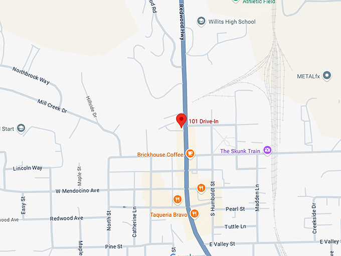 16. 101 drive in map